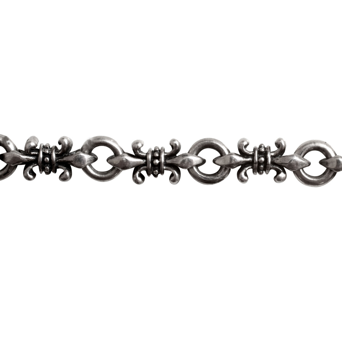 Chaine Argent Massif Maille Lys Royal - Orus Bijoux